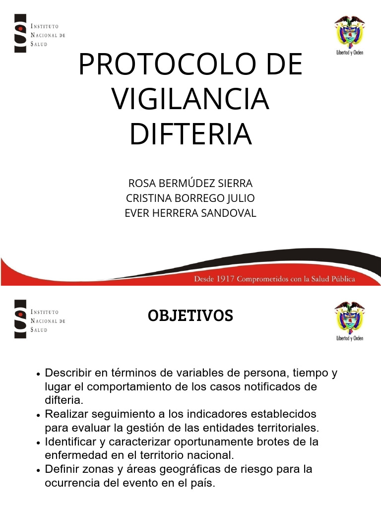 Protocolo Difteria | PDF | Laboratorios | Especialidades Medicas