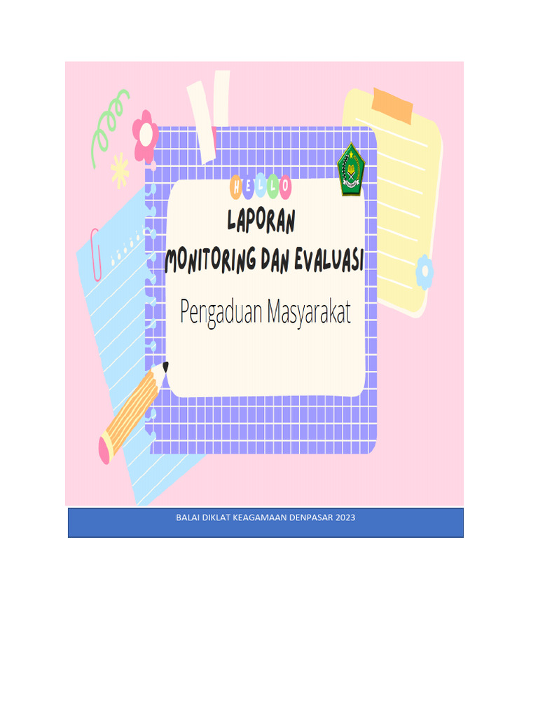 Laporan Monev Pengaduan Masyarakat 2023 | PDF