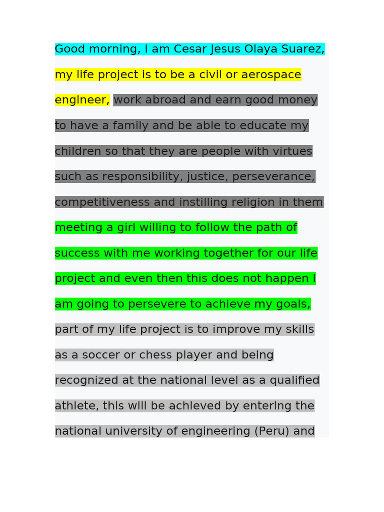 Good Morning | PDF