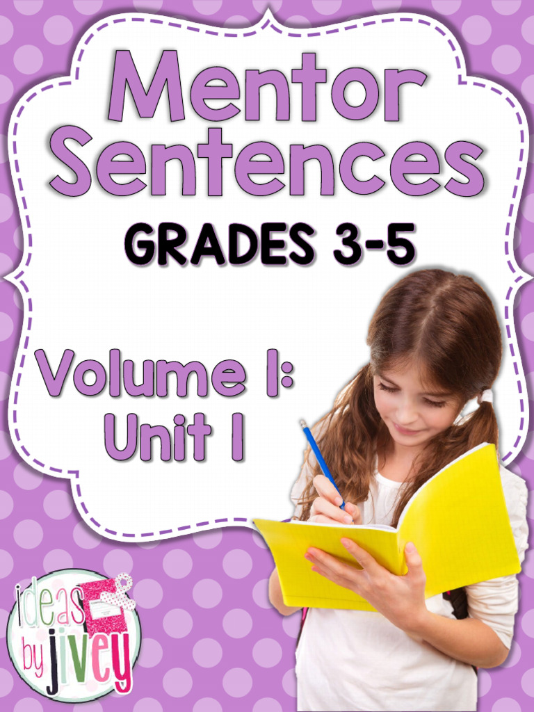 MentorSentencesLessonsDailyGrammarSkillPracticeVolume1Unit1 1 | PDF ...