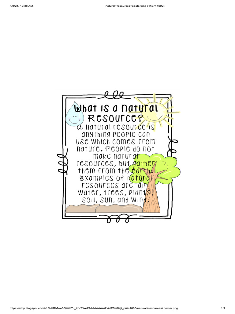 Natural Resources Poster | PDF