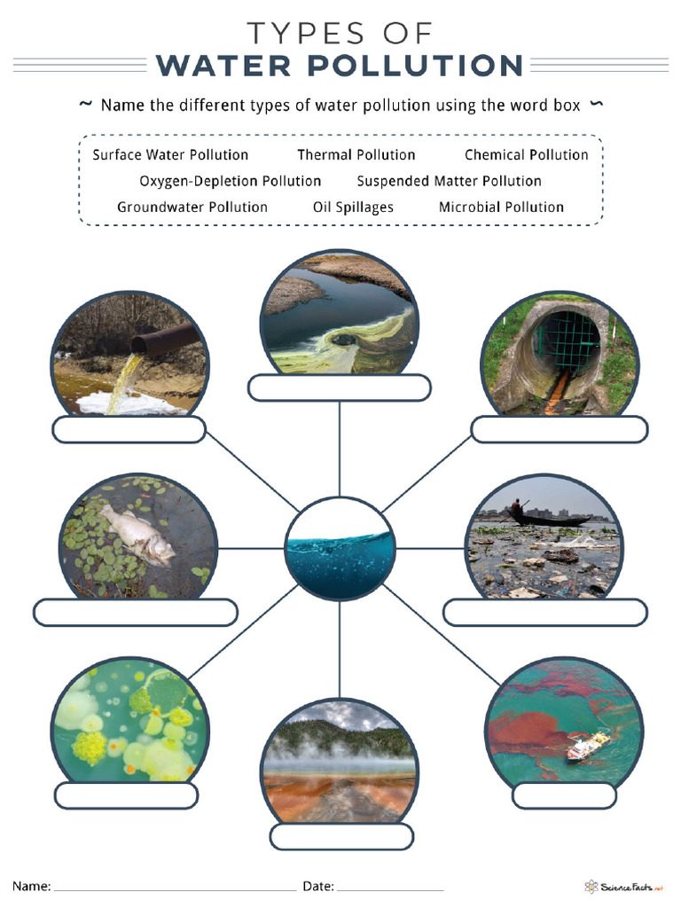 Types-of-Water-Pollution-Worksheet | PDF