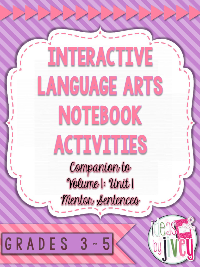 Companion To Volume 1: Unit 1 Mentor Sentences: Grades - 3 5 | PDF ...