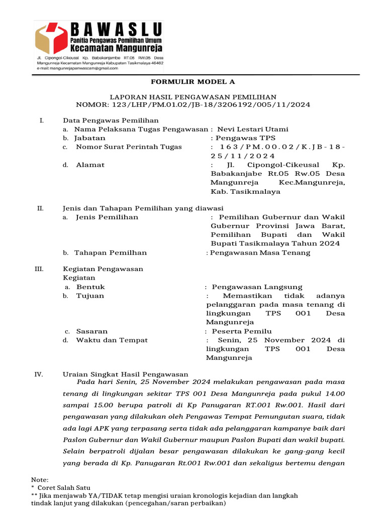 LHP 2 - 25 November 2024 | PDF