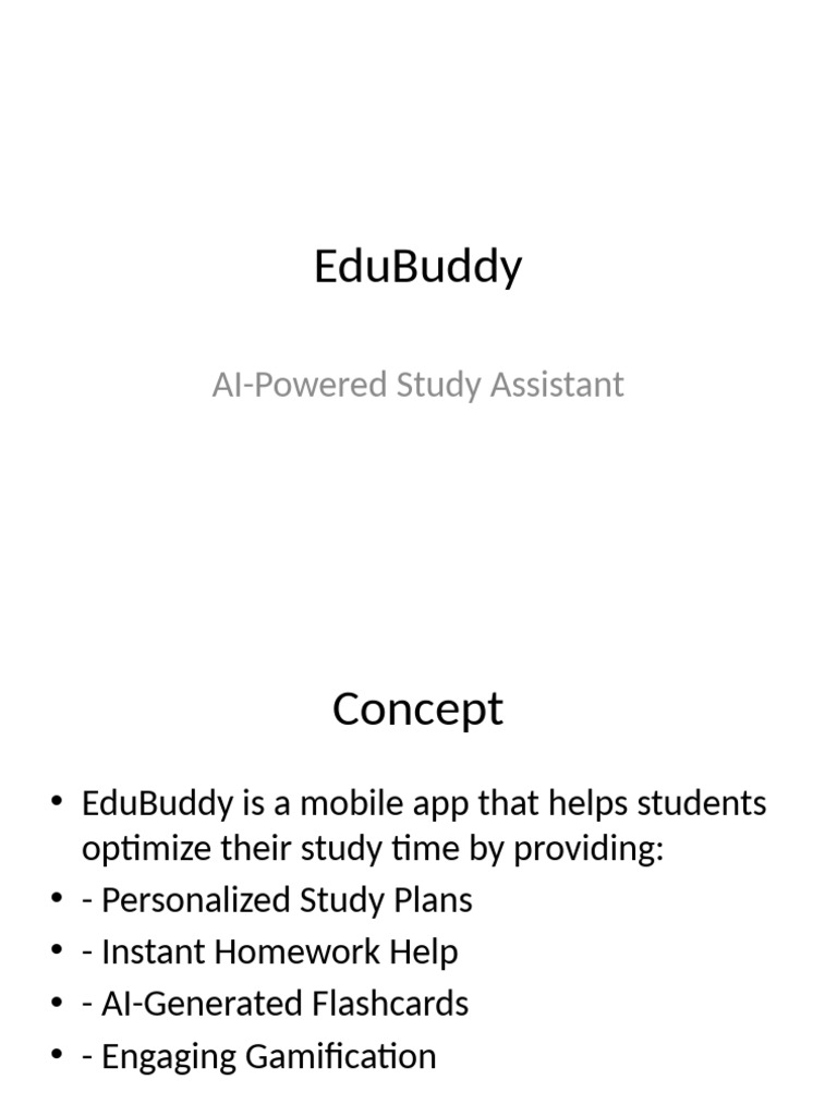 EduBuddy Presentation | PDF