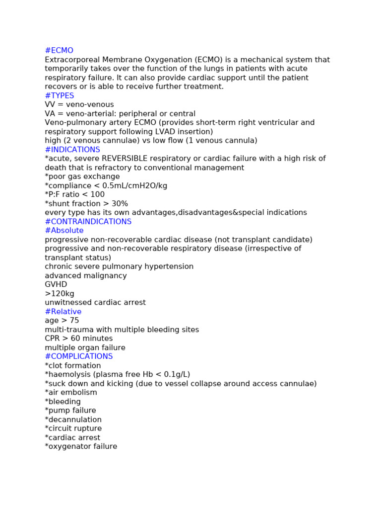 ECMO | PDF