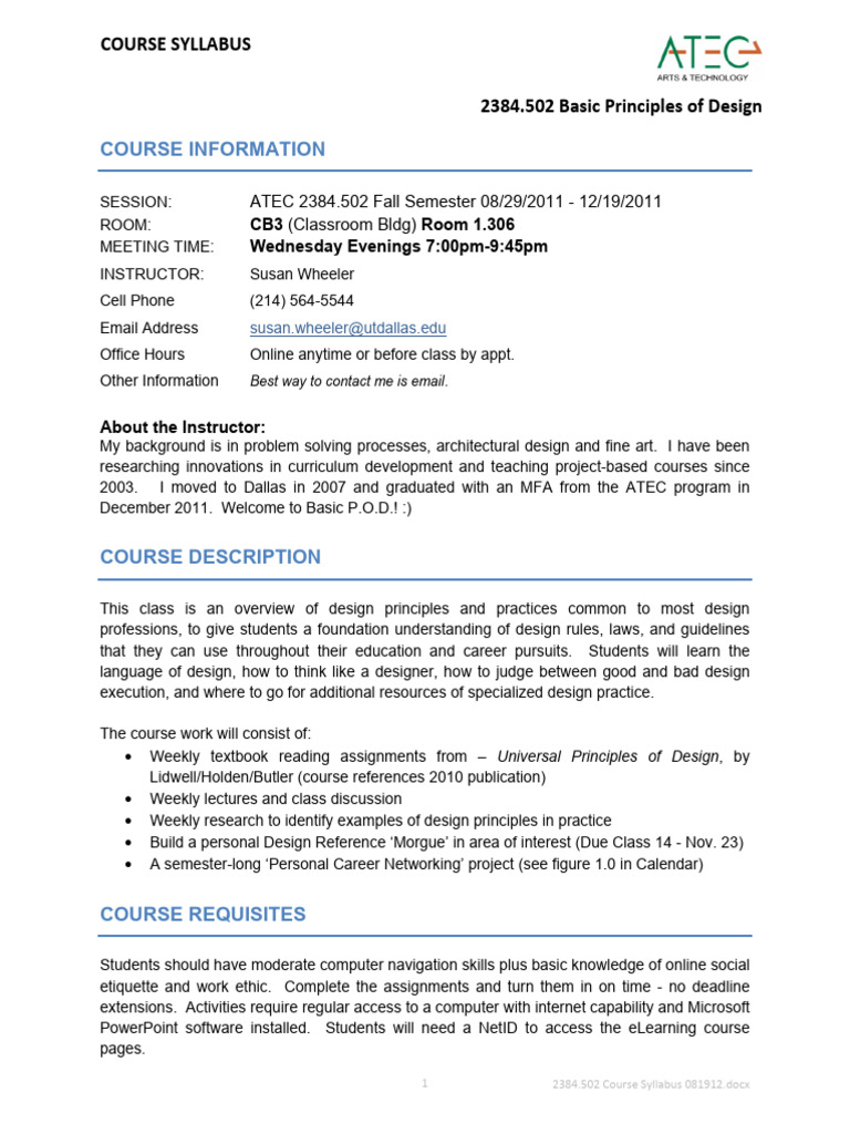 Syl 28940 | PDF | Perception | Educational Technology