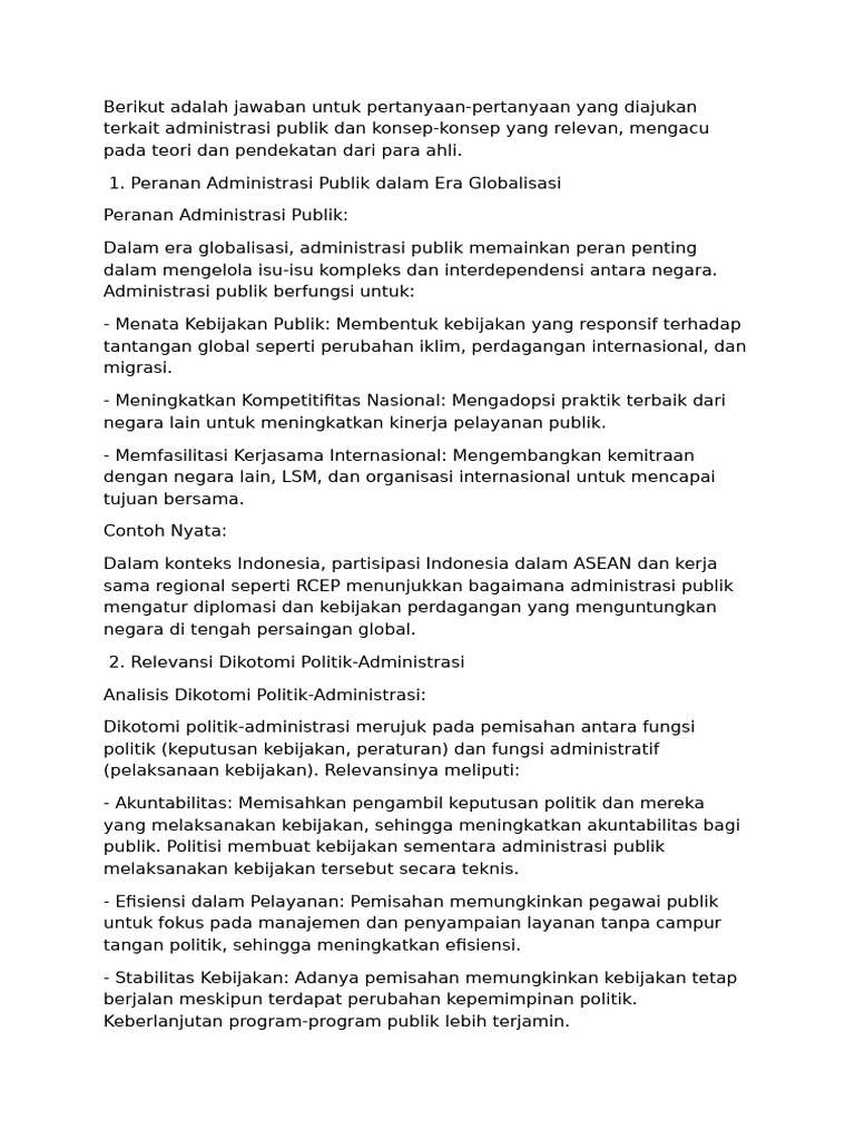 tugas1 Pengantar Ilmu Administrasi Negara | PDF