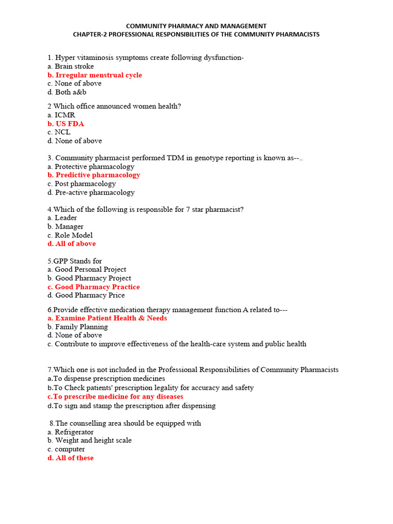 Chapter 2-1 | PDF | Pharmacy | Pharmacist