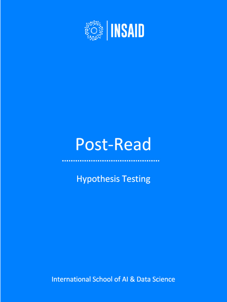 Statistics Starter kit | PDF