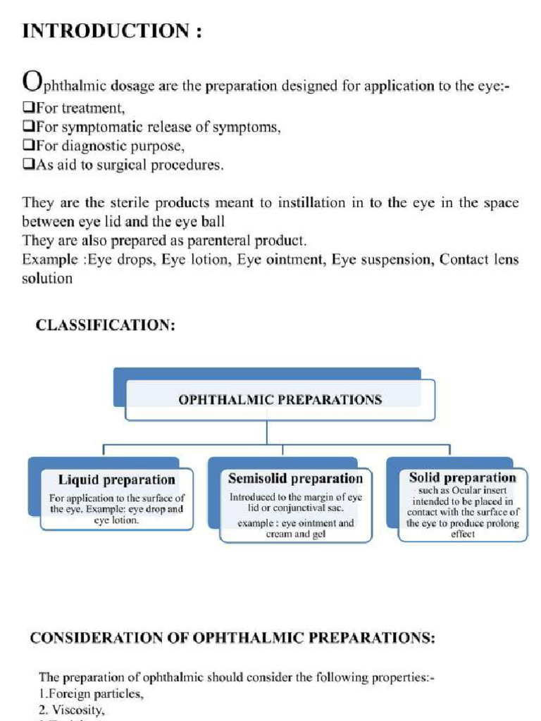 Ophthalmic Preparation | PDF