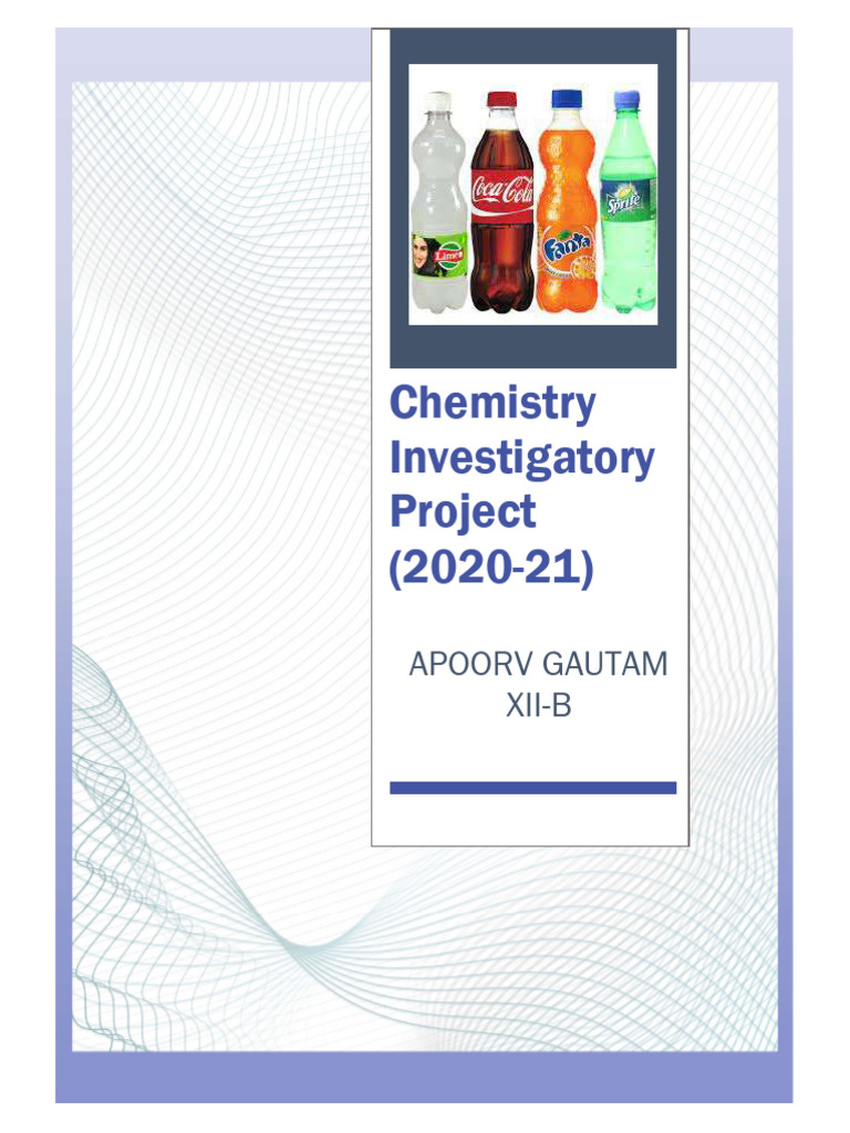 Chemistry Investigatory Project Cold Drinks | PDF | Carbohydrates ...