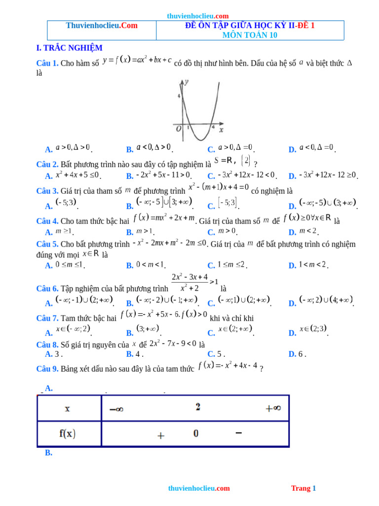 thuvienhoclieu.com-Bo-de-thi-giua-HK2-Toan-10-CTST | PDF