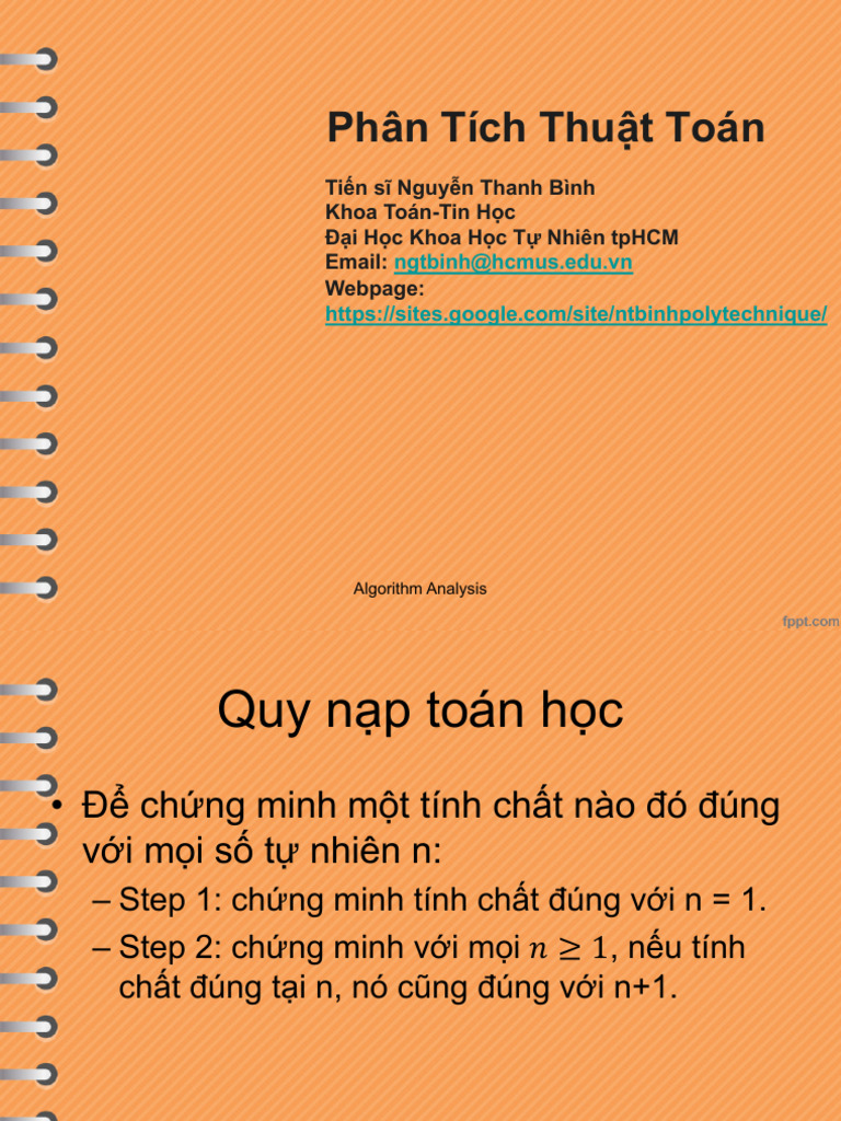 Phan Tich Thuat Toan - Week2 | PDF