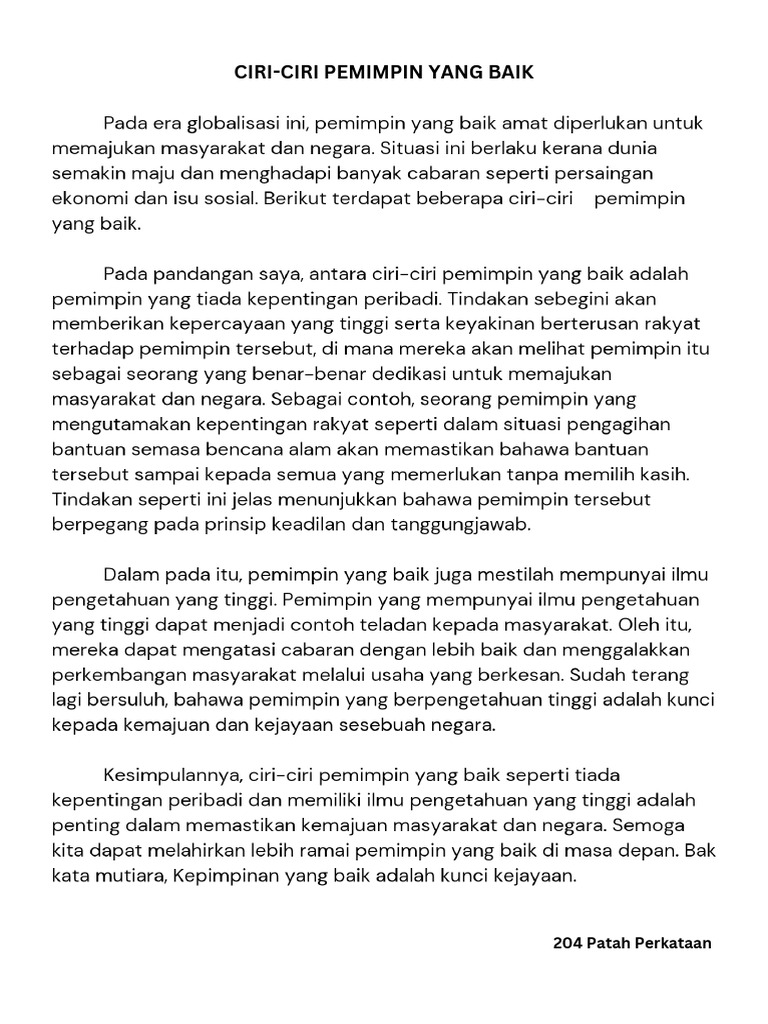 Ciri-Ciri Pemimpin Yang Baik - 20241113 - 192814 - 0000 | PDF