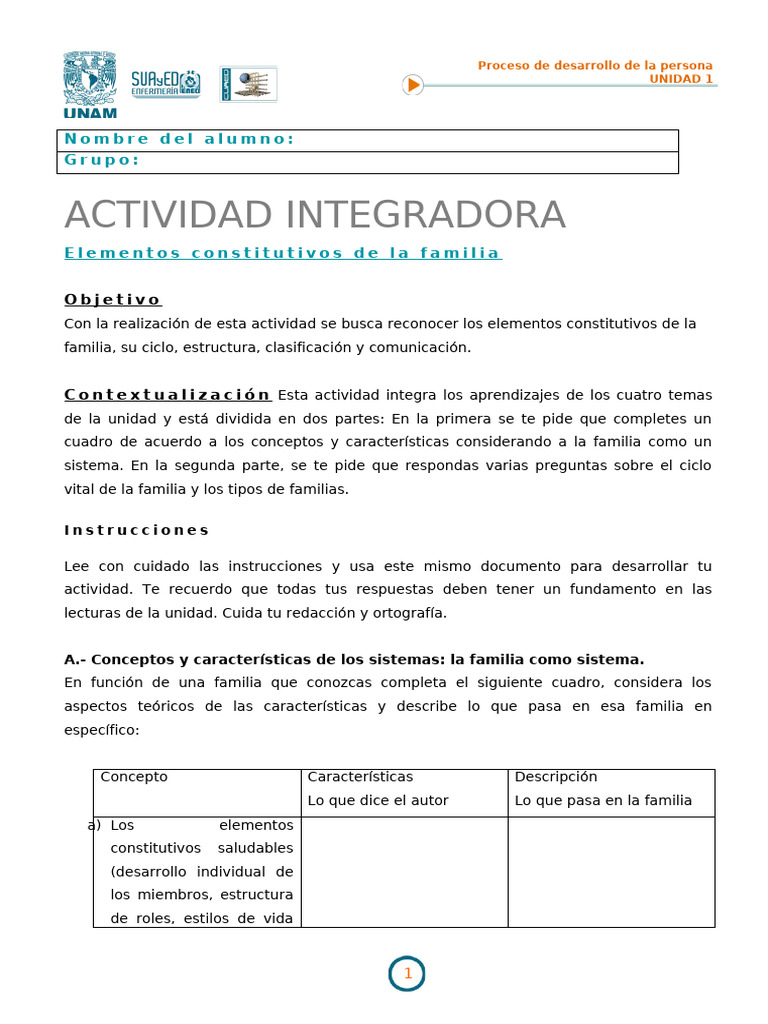 U1 Actividad Integradora | PDF | Cognición | Ciencia cognitiva