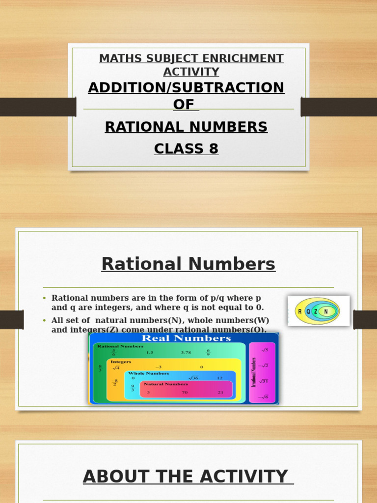 Maths Subject Enrichment Activity | PDF