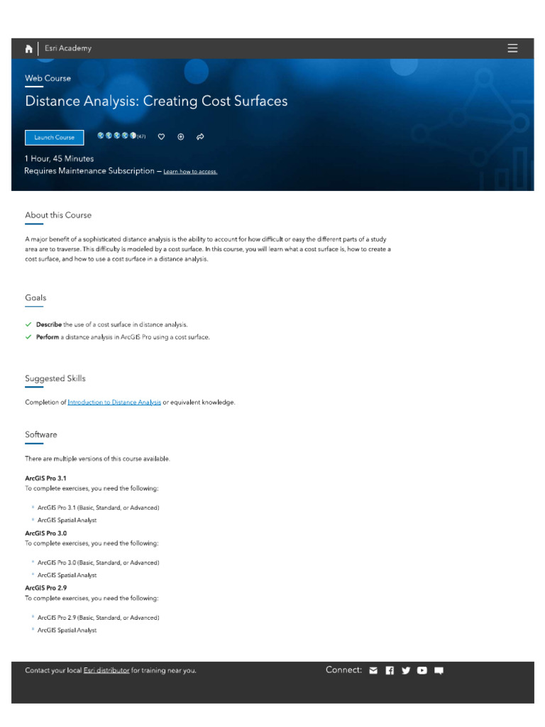 Distance Analysis_ Creating Cost Surfaces | PDF