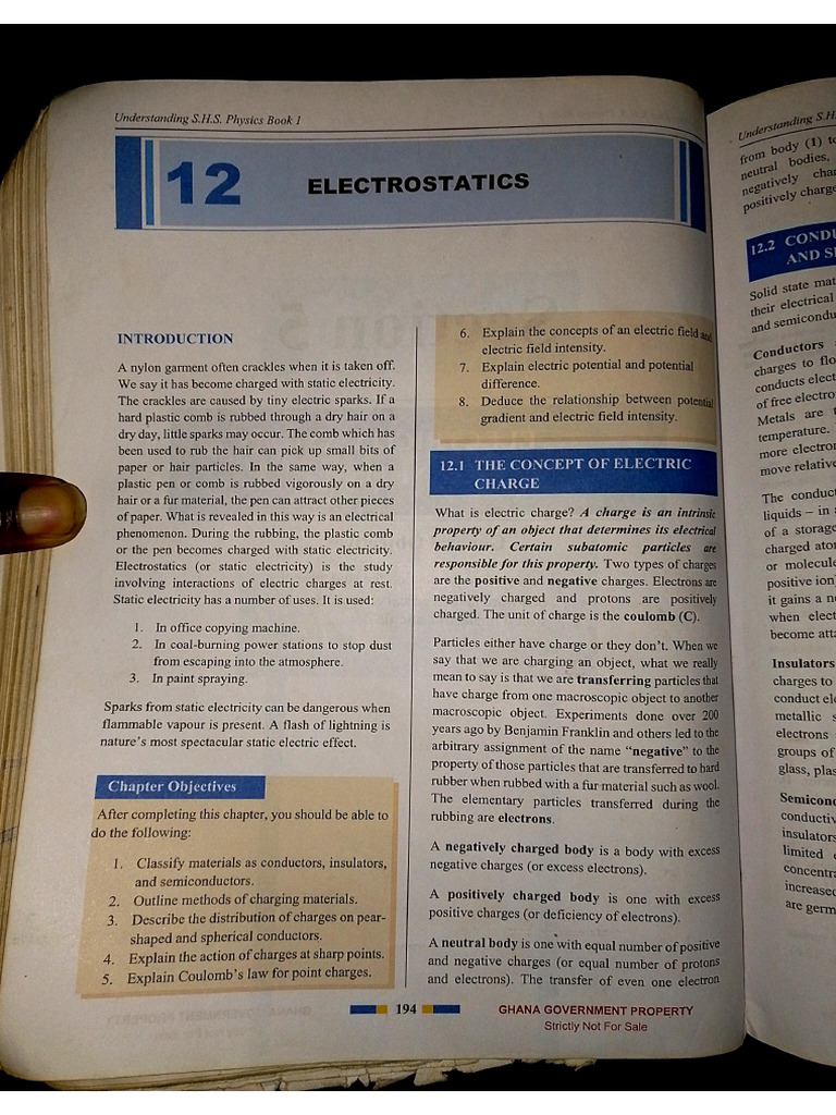 12 Electrostatics | PDF