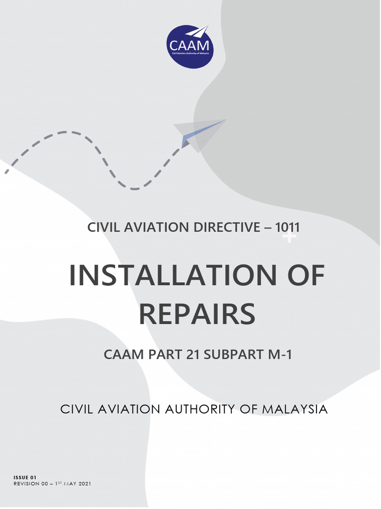 CAAM CAD 8110: Aircraft Repair Directive | PDF | Aviation | Justice