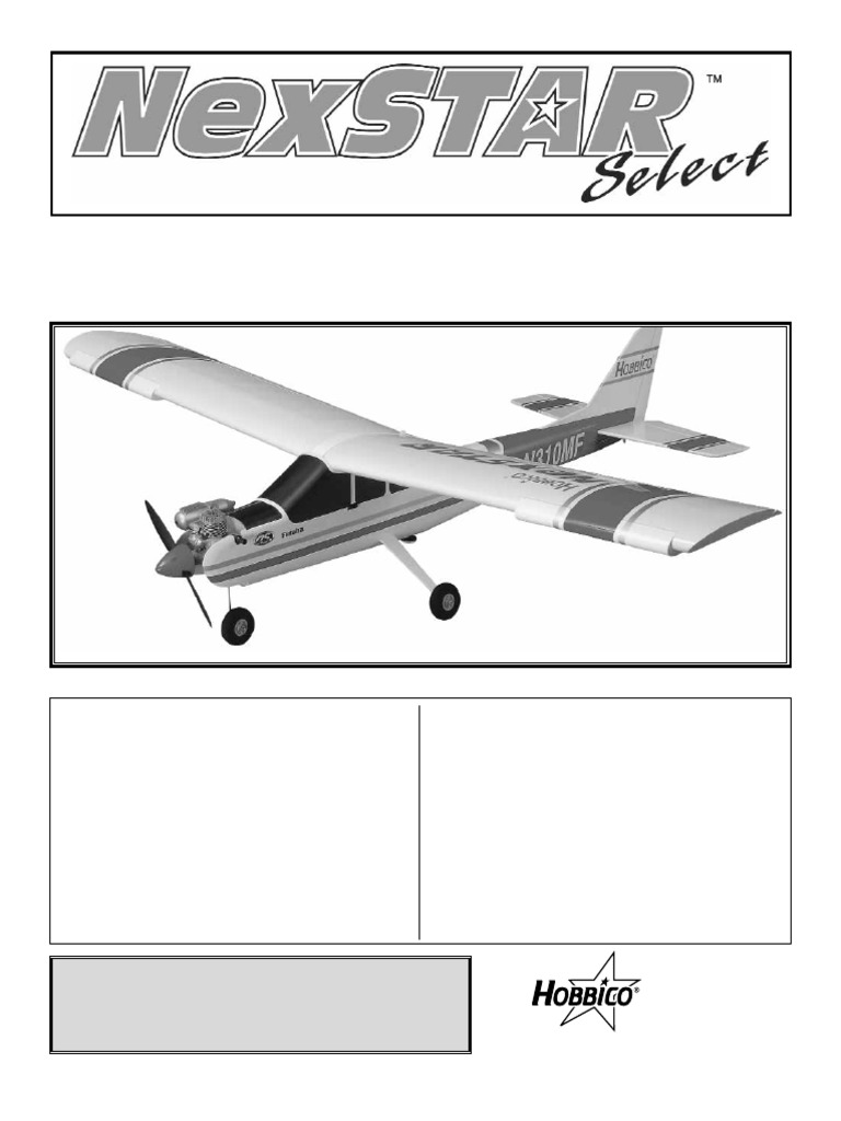 Nexstar RTF | PDF | Flight Control Surfaces | Airplane