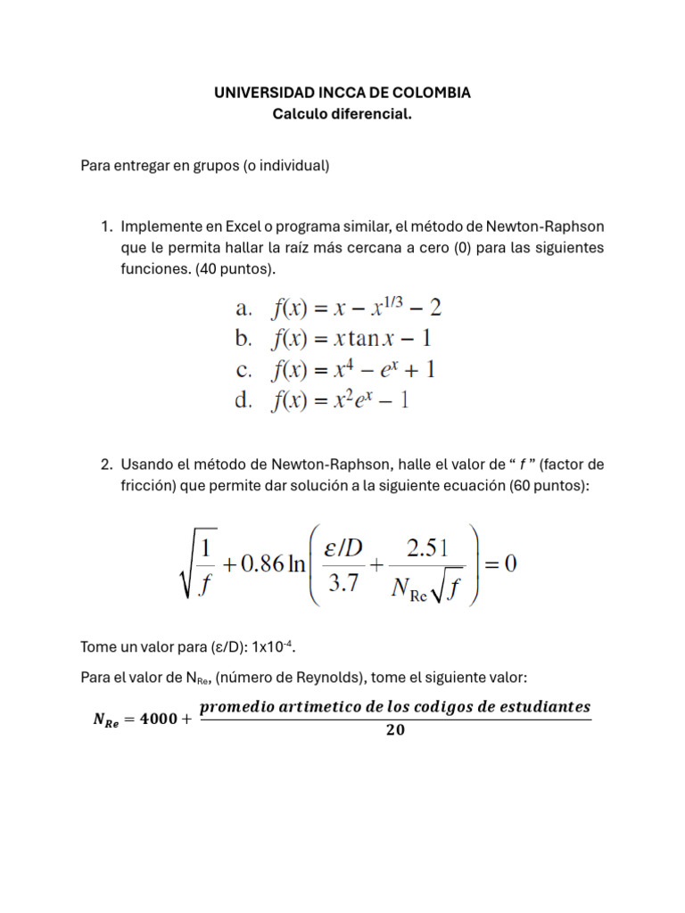 Método Newton-Raphson en Excel | PDF