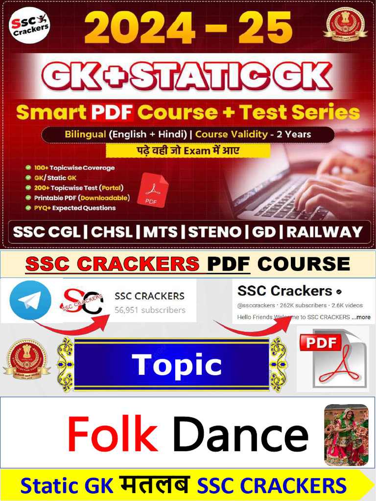 005) (Static GK ( Topic Wise PDF )) Folk Dance in India | PDF