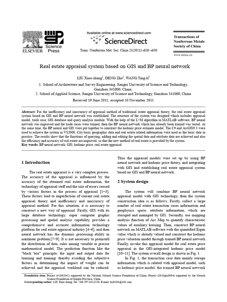 21-p626 | PDF | Geographic Information System | Artificial Neural Network
