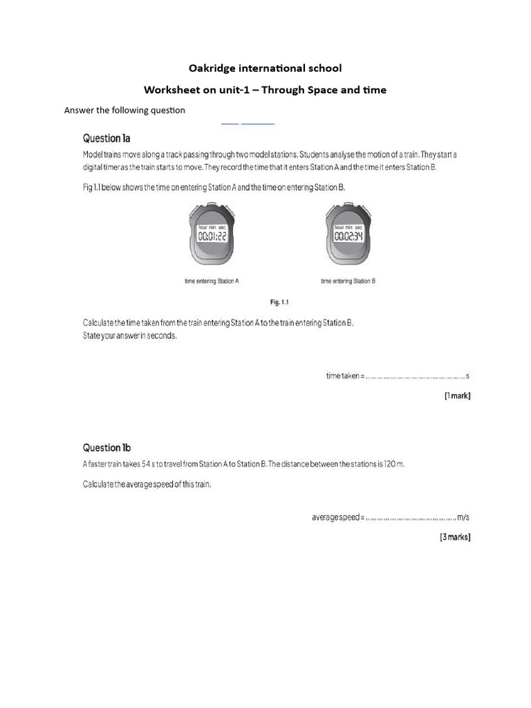 Physics worksheet | PDF