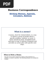 Circulars, Notices, and Memos Explained | PDF | Memorandum | Communication