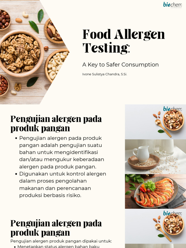 2024.05.28 Sesi 2 - Food Allergen Testing - Ivone Sulistya Chandra | PDF