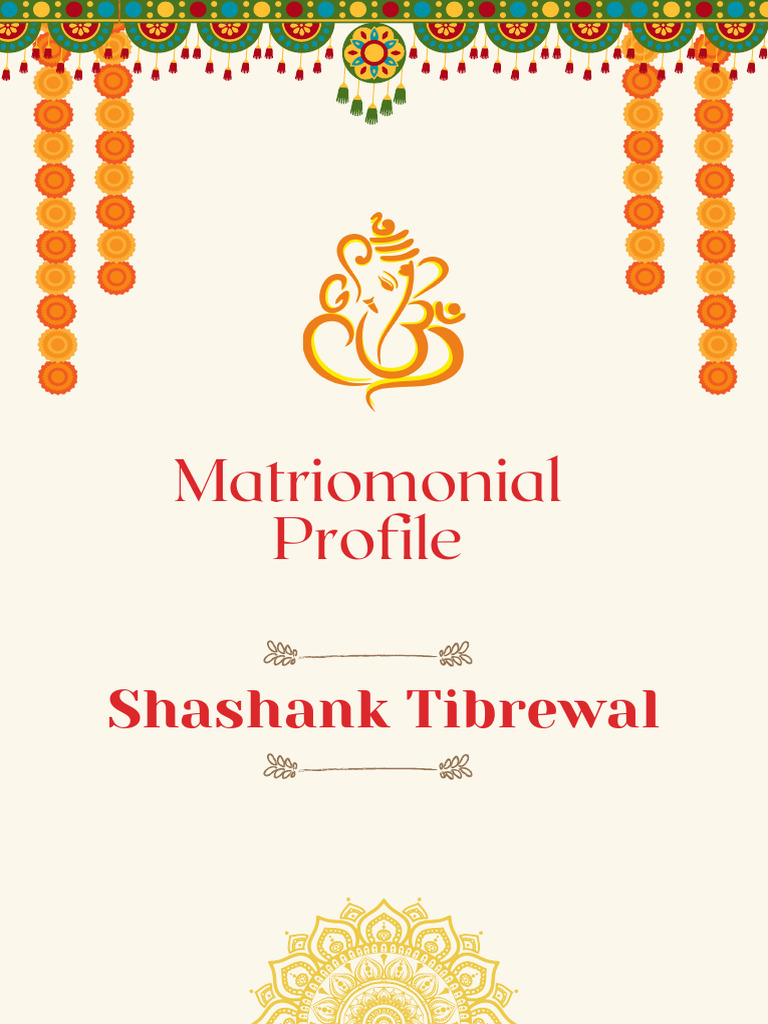 Bio-Data - Shashank Tibrewal | PDF