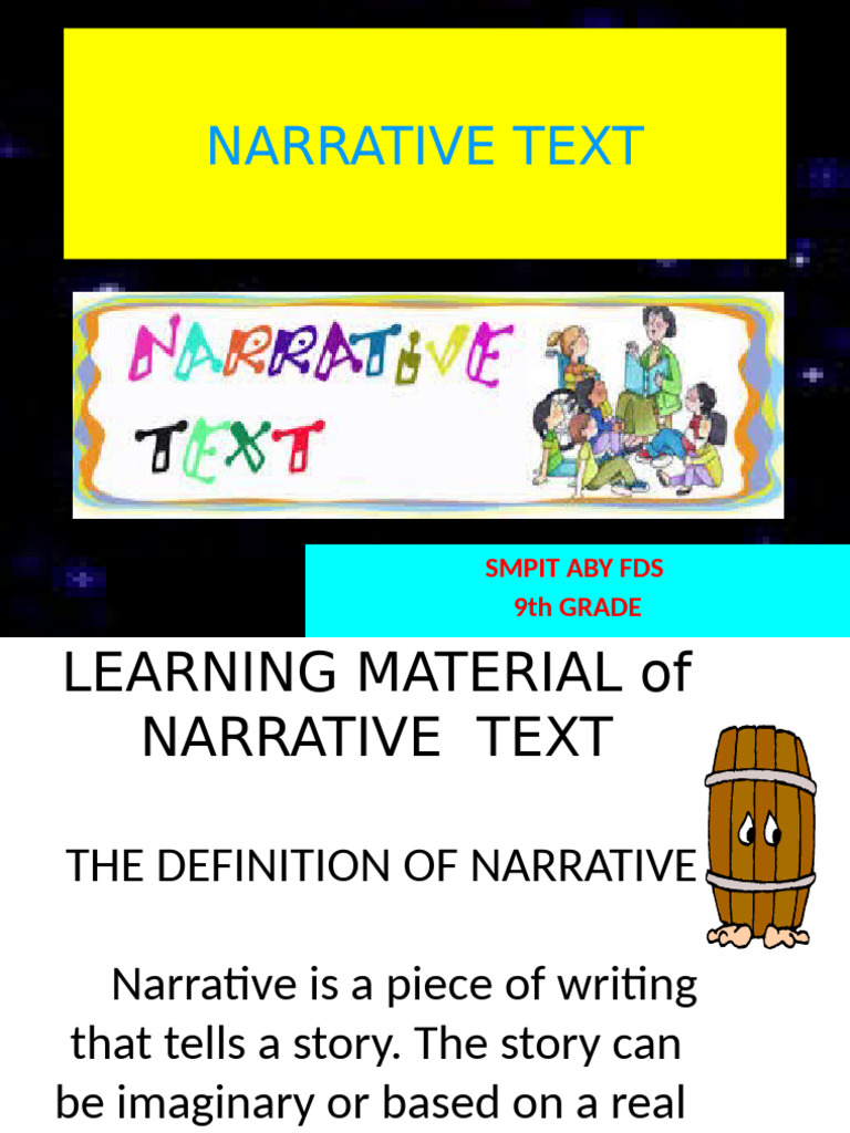 Materi Narrative Text | PDF | Narrative | Clause
