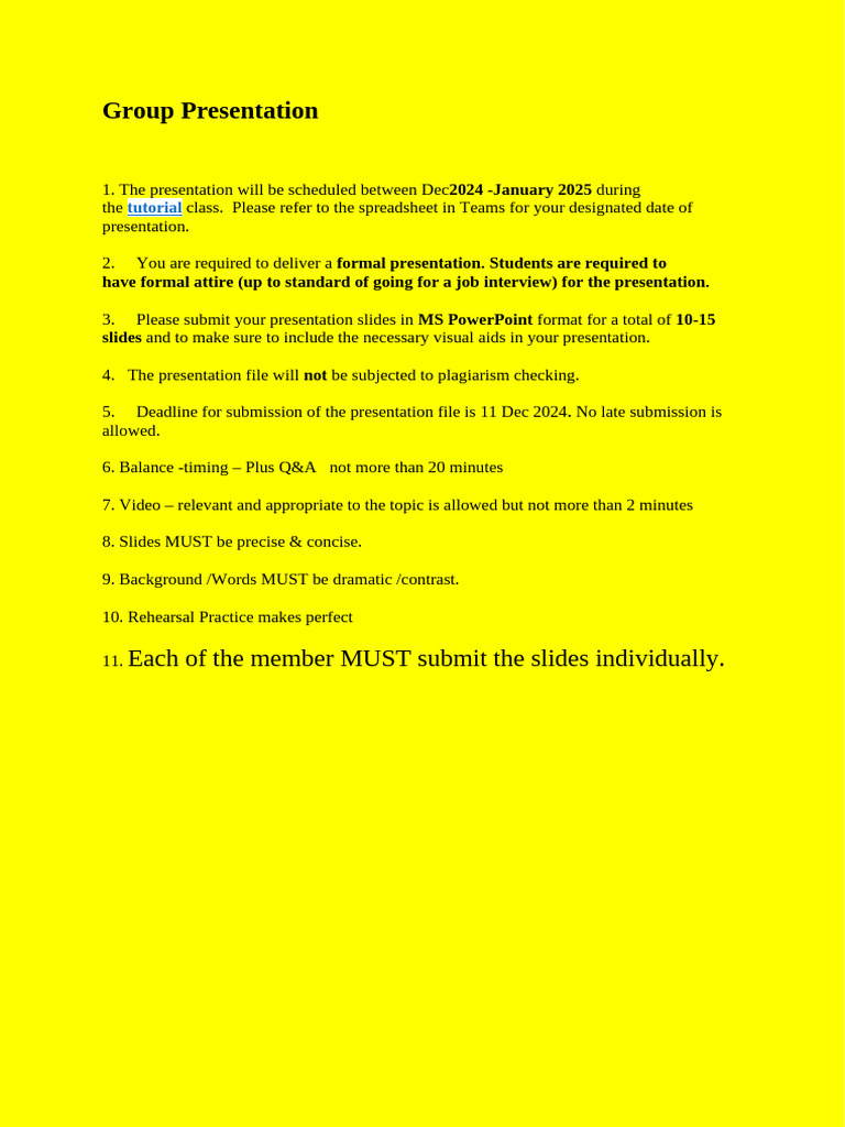 ITB - Group Presentation - 1 | PDF