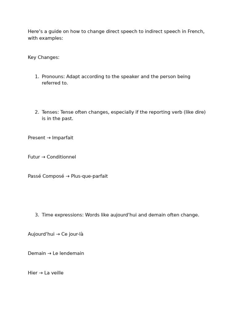 speech in french | PDF