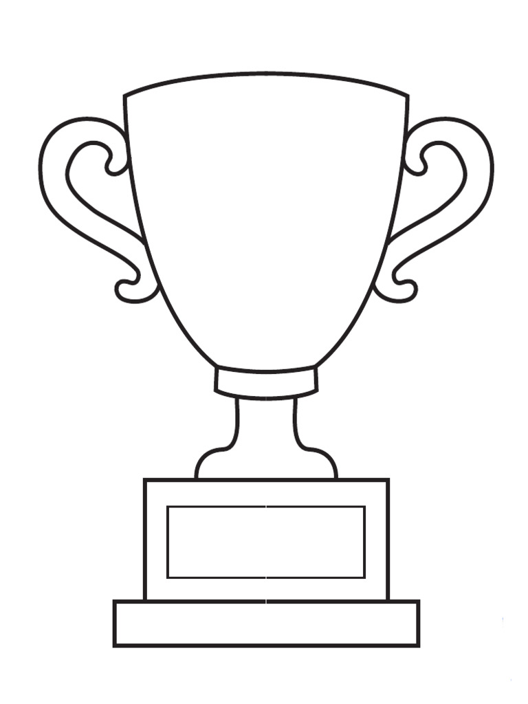 Trophy Coloring Page | PDF