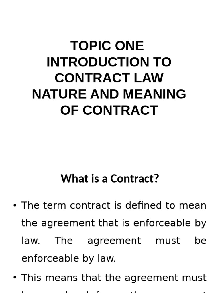 Law of con | PDF | Offer And Acceptance | Consideration