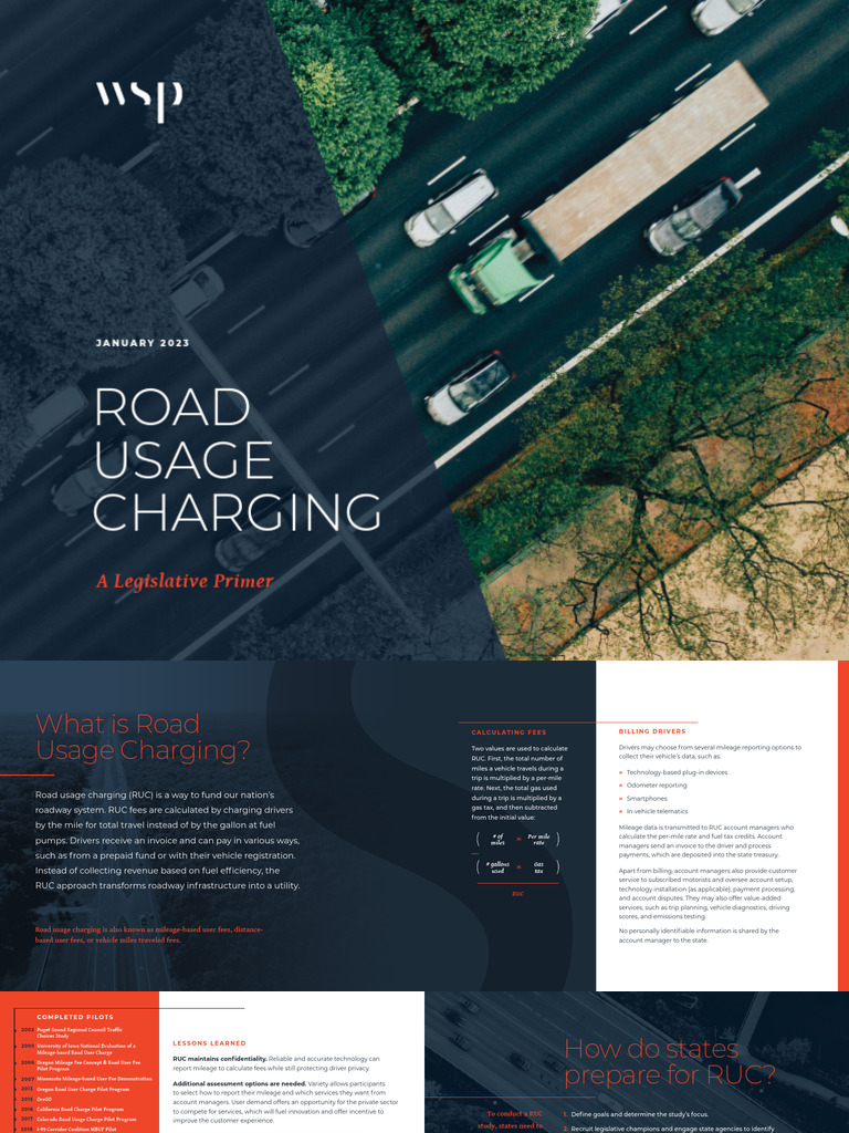 PDF Road Usage Charging | PDF | Fuel Economy In Automobiles | Economies