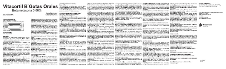 Prospecto Web Vitacortil b Gotas | PDF
