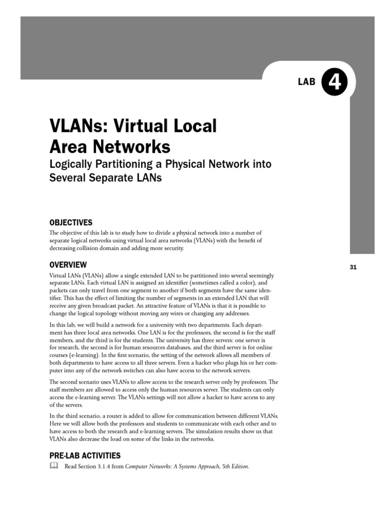 Lab - On Vlan Using Opnet-1 | PDF | Computer Network | Ip Address