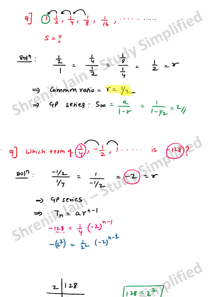 12) Sequence & Series - PART 2 | PDF