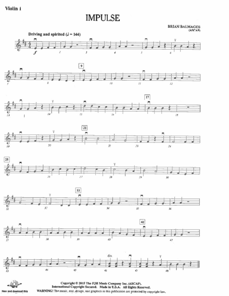 Impulse - Violin | PDF