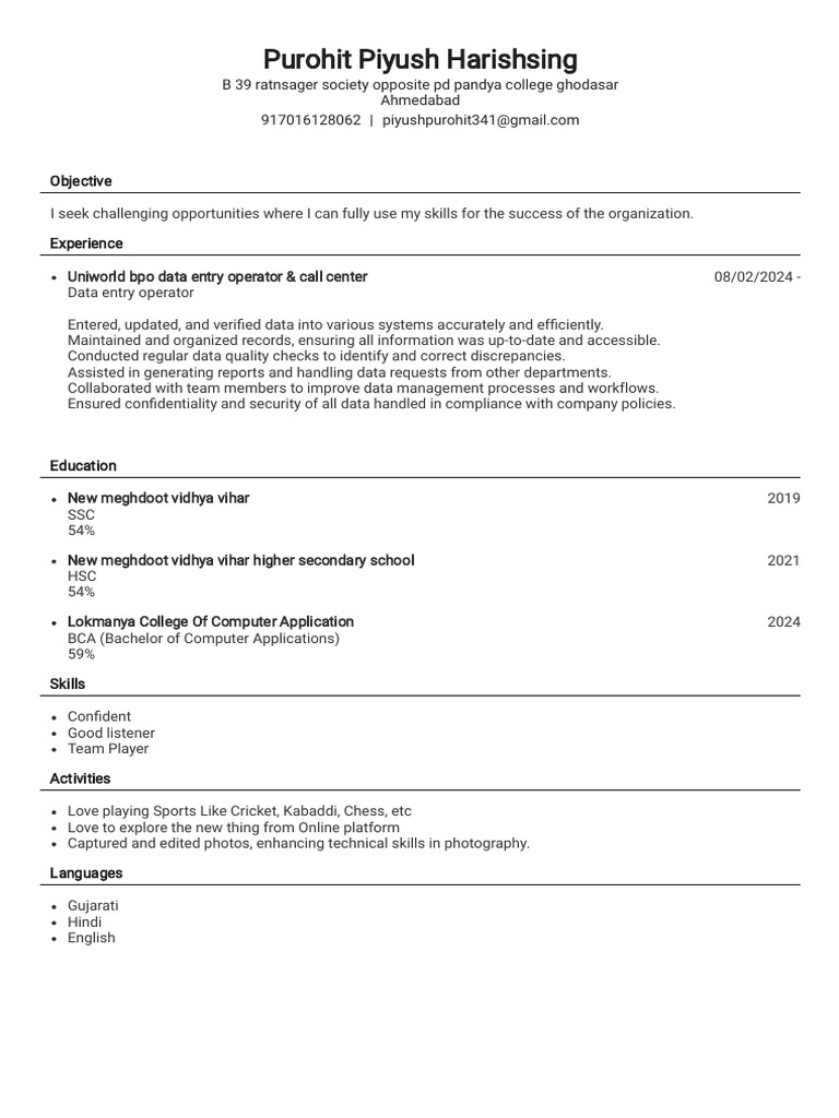 Piyush Purohit | PDF