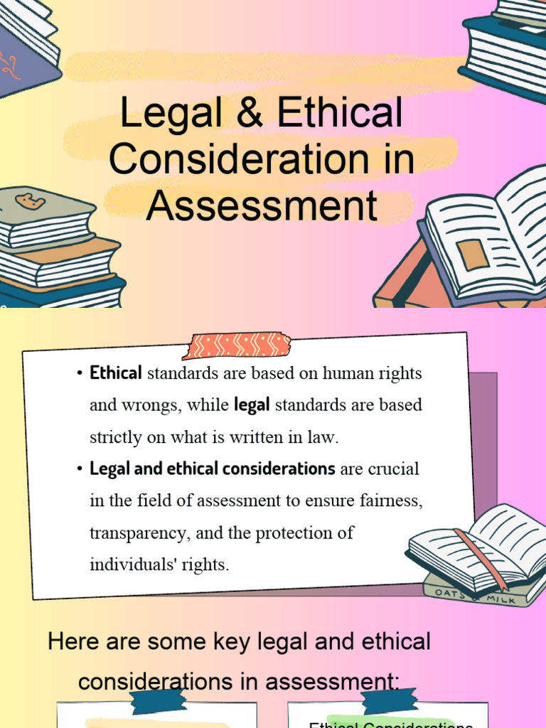 Legal and Ethical Considerations in Assessment | PDF | Informed Consent ...