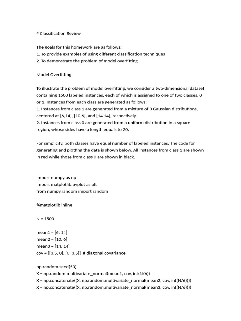 Classification Review | PDF | Artificial Intelligence | Intelligence ...