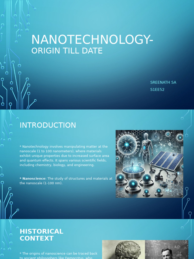 NANOTECHNOLOGY | PDF | Nanotechnology | Applied And Interdisciplinary Physics
