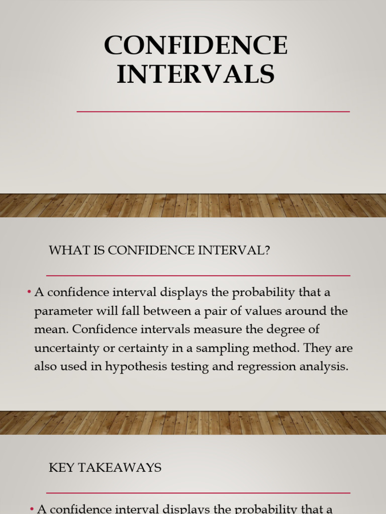 Confidence Interval | PDF