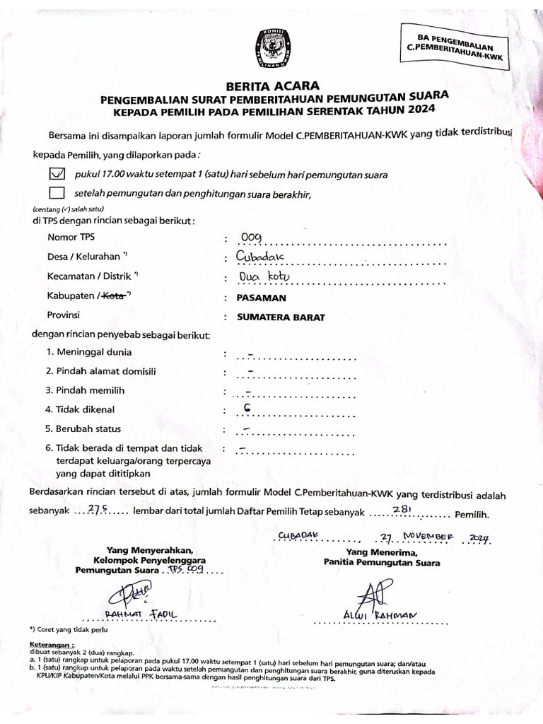 BA Dan Absen DPT | PDF