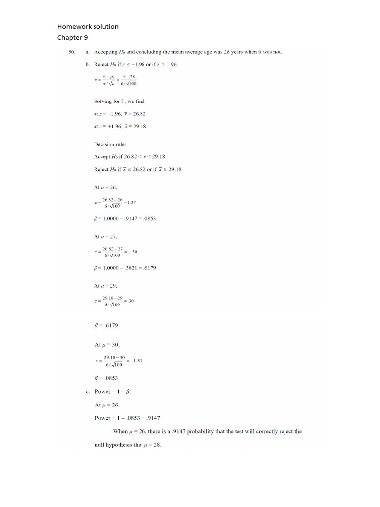Homework solution | PDF