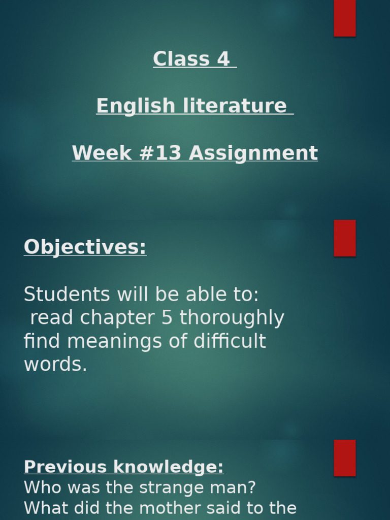 New Literature Class 4 | PDF